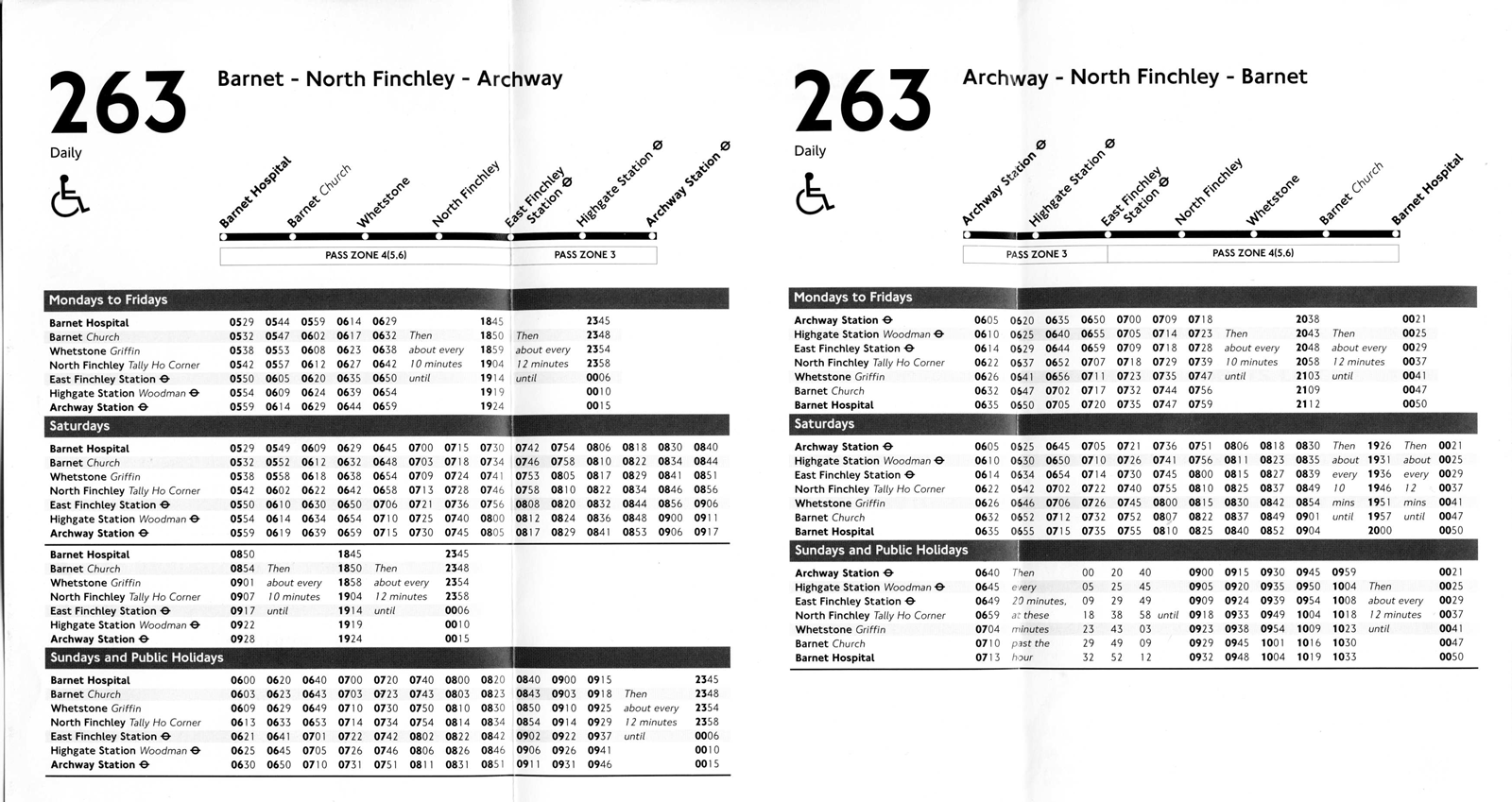 London Bus Route 263