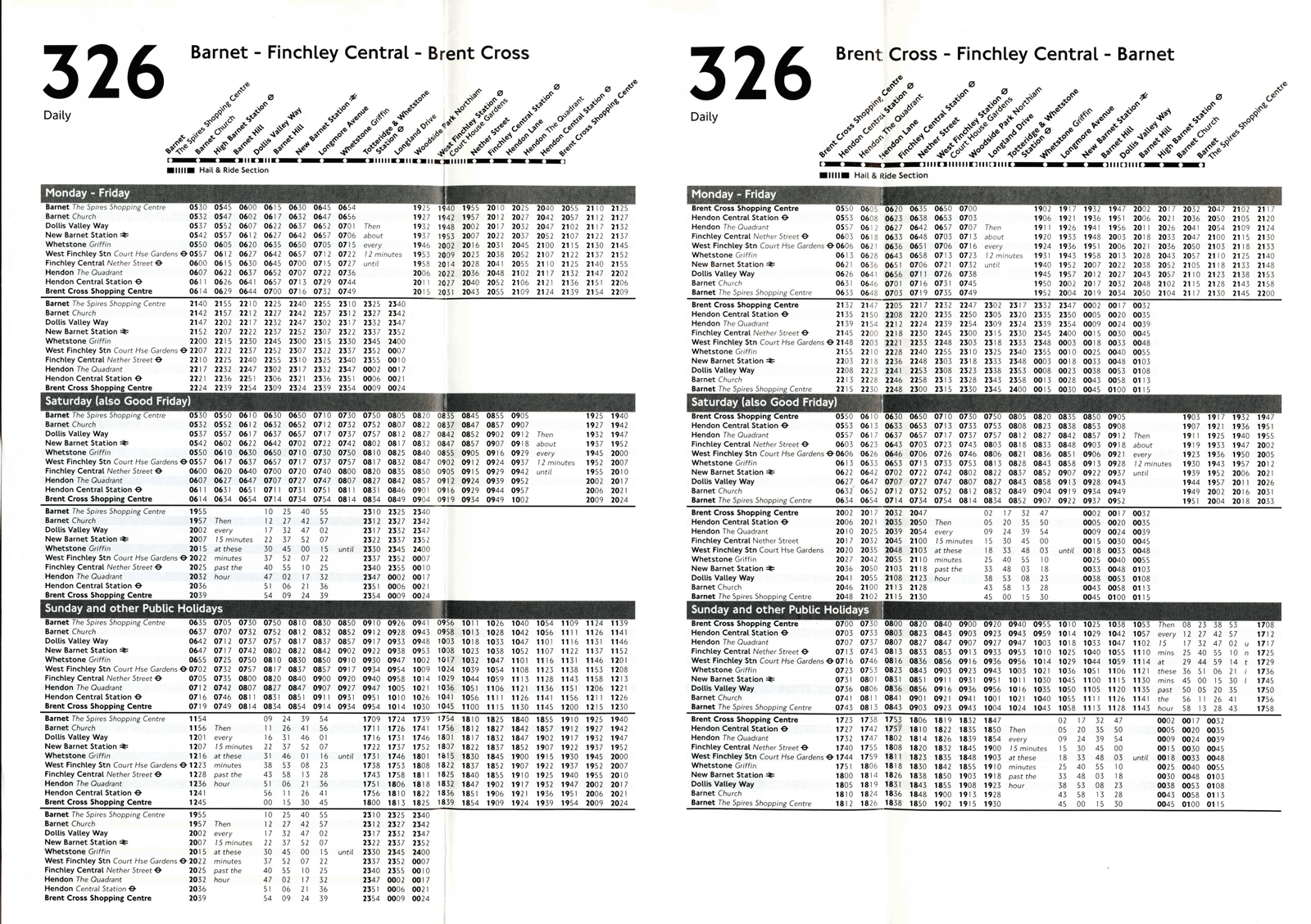 London Bus Route 326