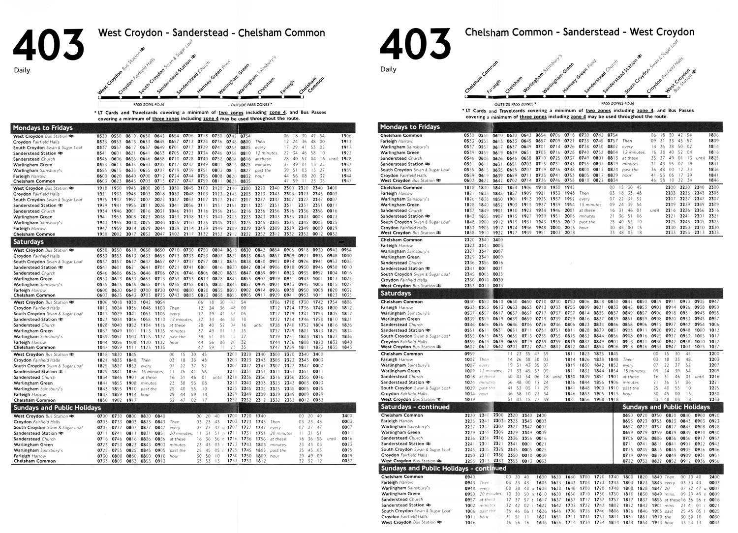 London Bus Route 403