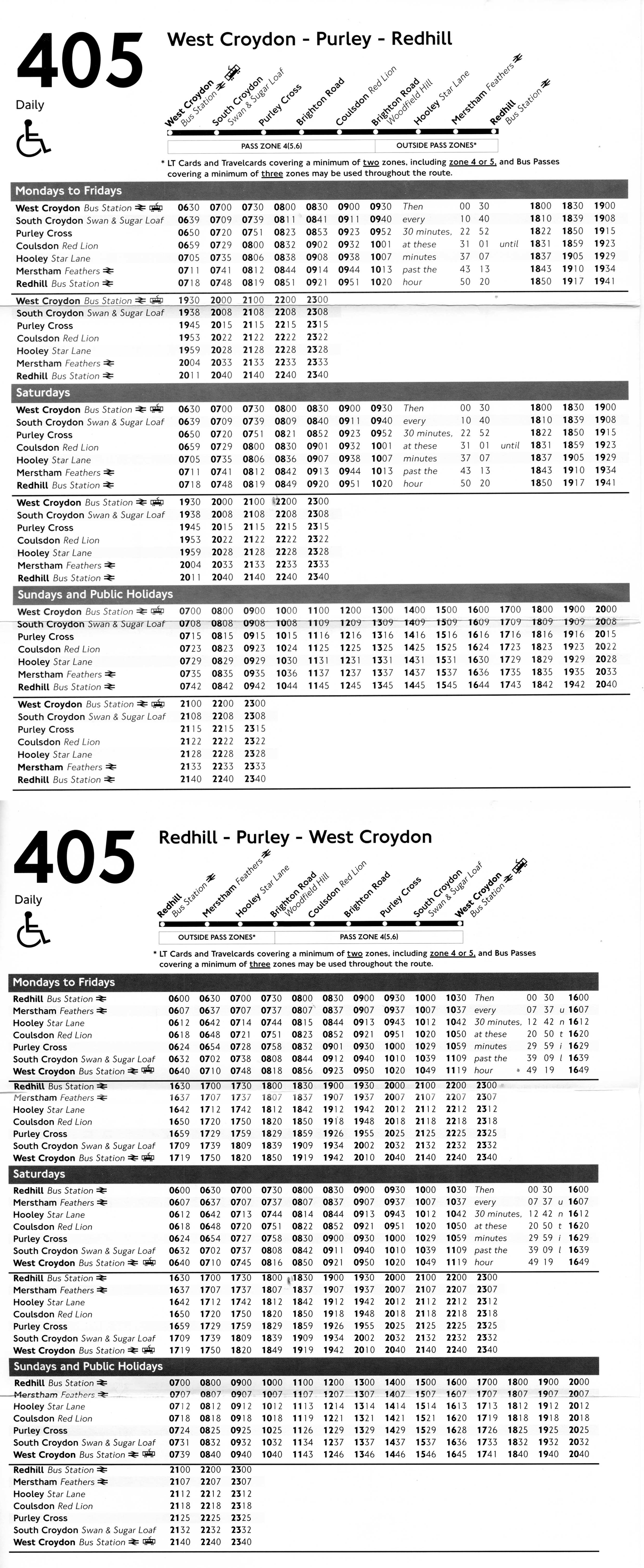 London Bus Route 405