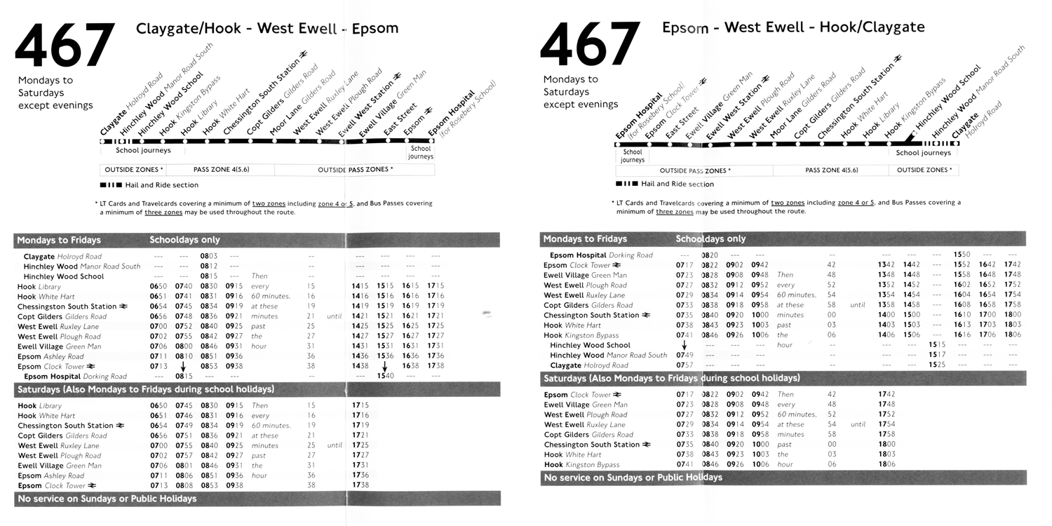 London Bus Route 467