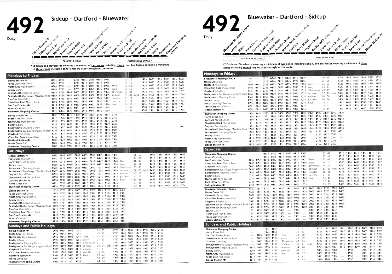 London Bus Route 492