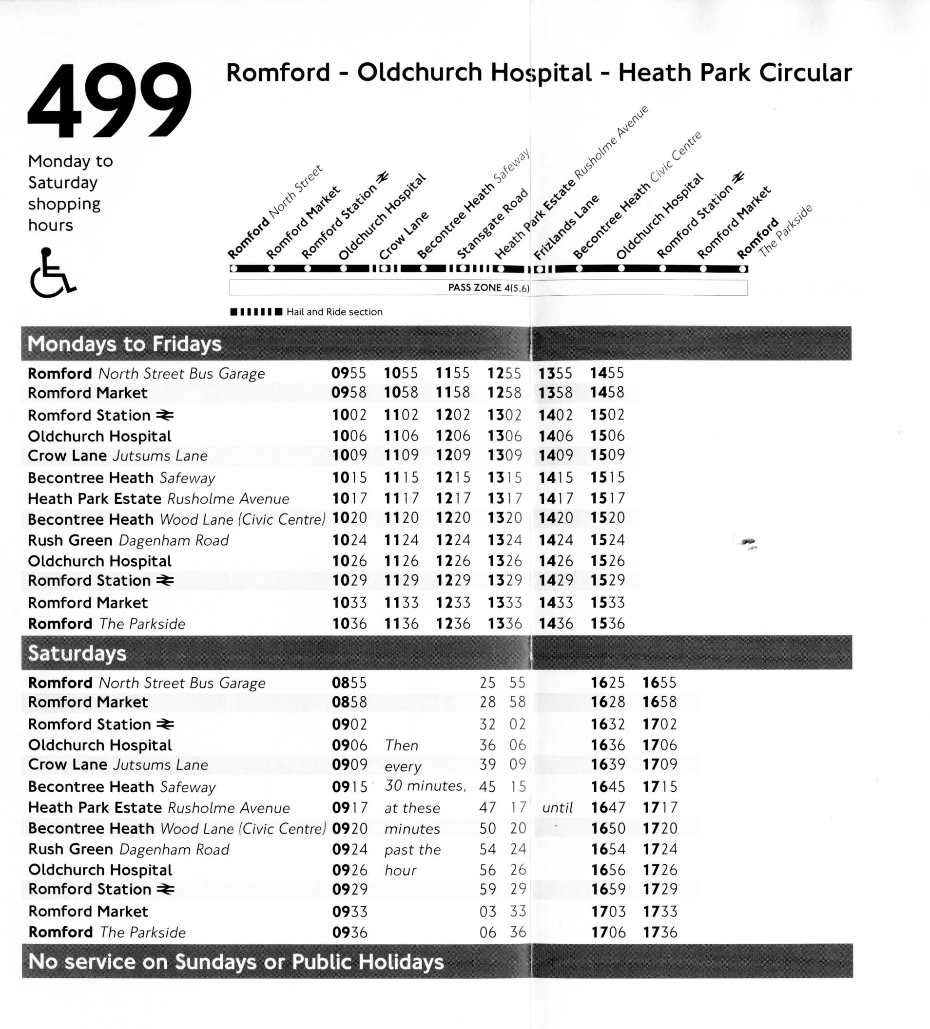 London Bus Route 499