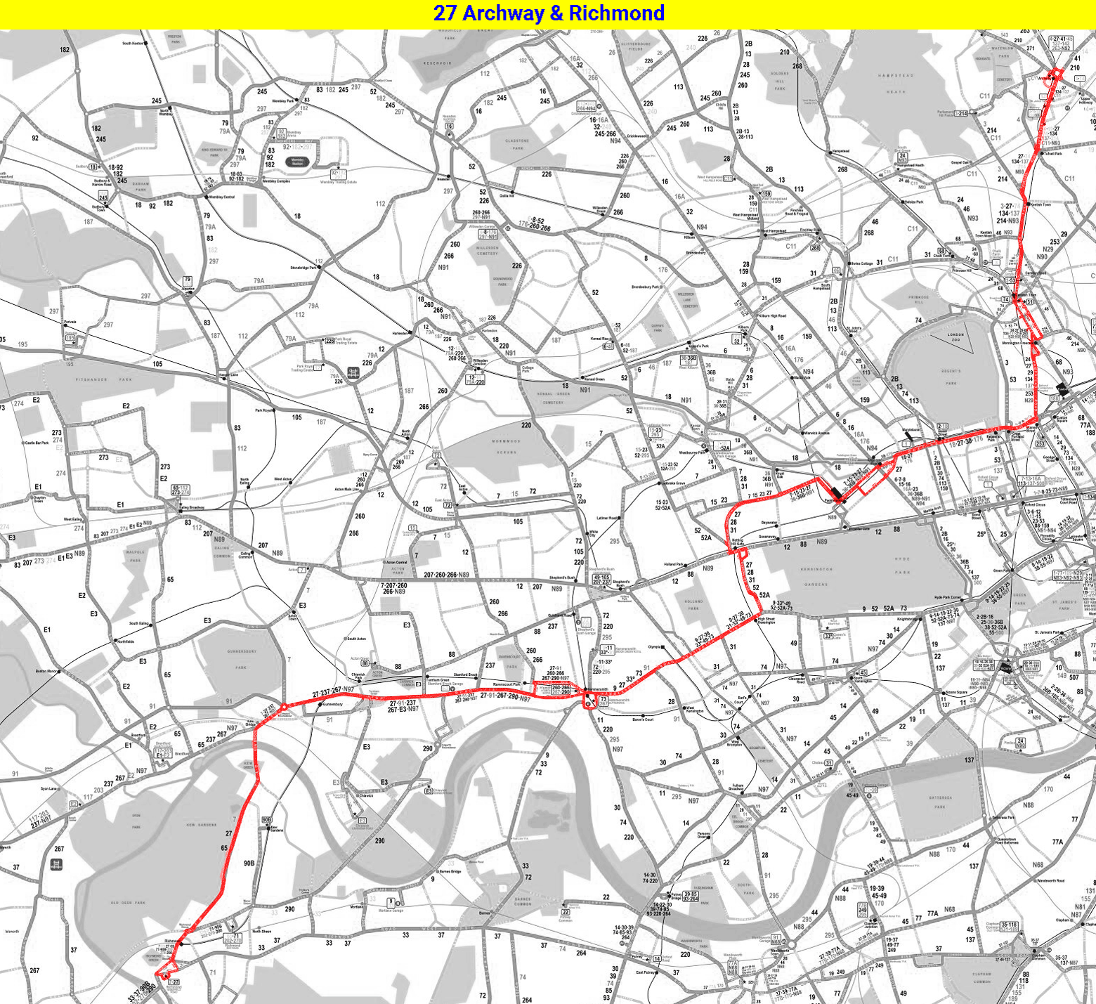 London Bus Route 27