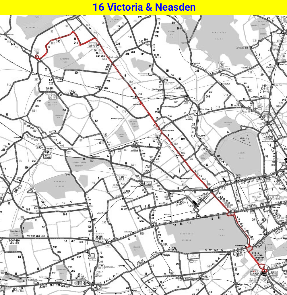 London Bus Route 16
