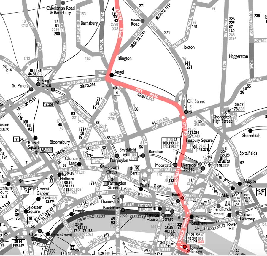 London Bus Route X43
