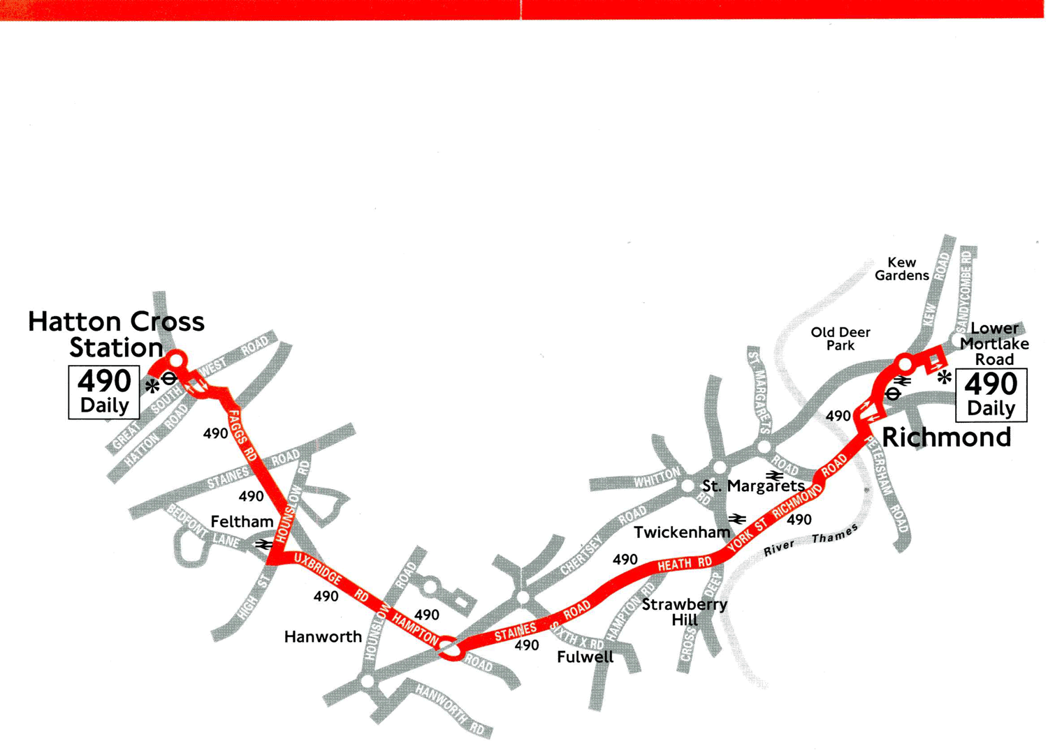 London Bus Route 490