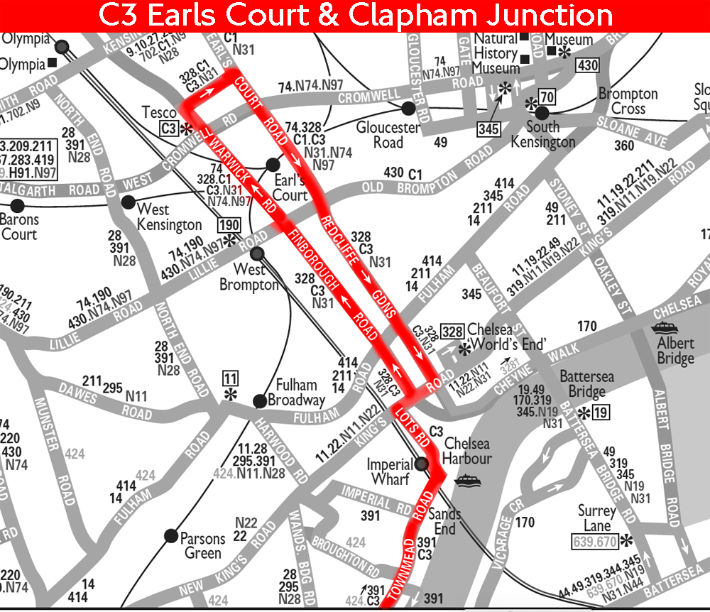 London Bus Route C3
