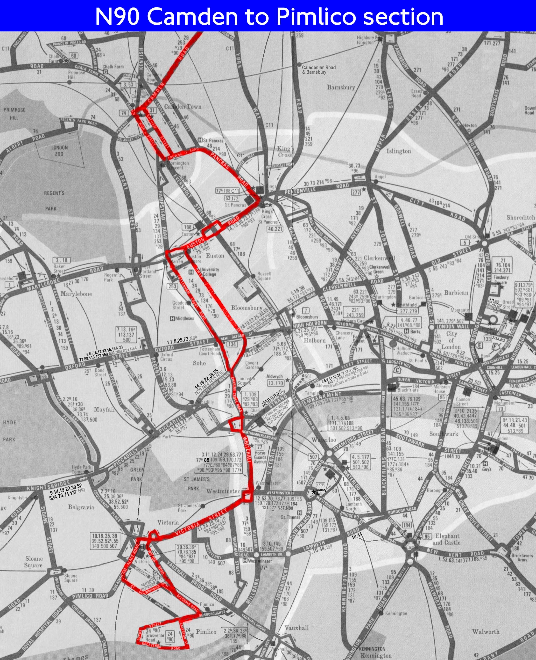 London Bus Route N90